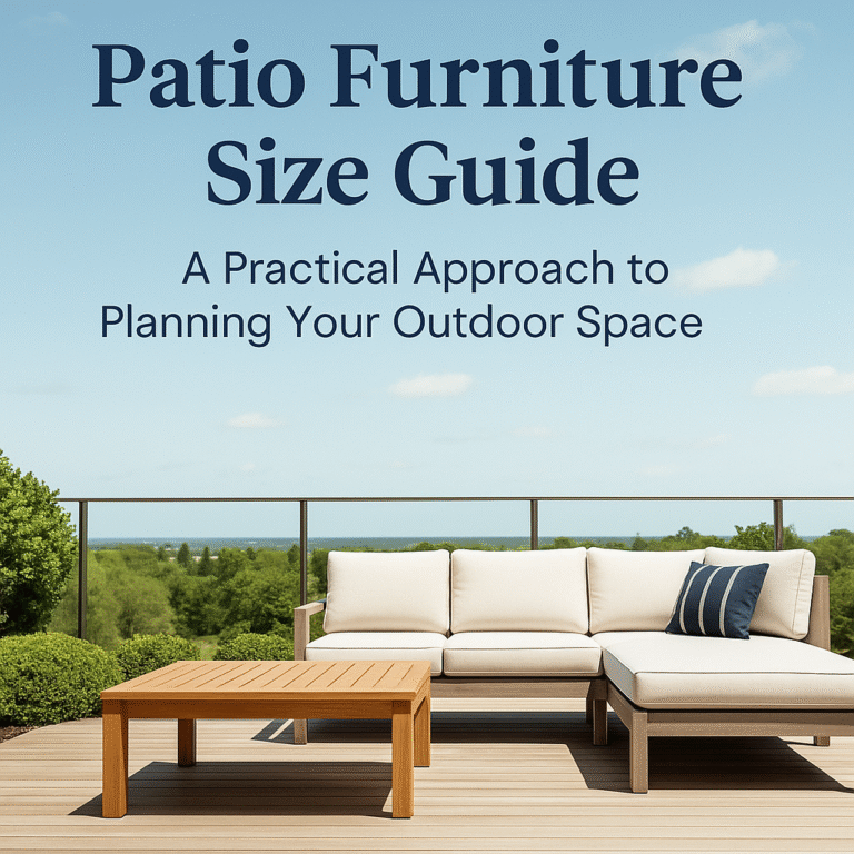 Patio Furniture Size Guide: How To Choose The Right Layout For Your ...
